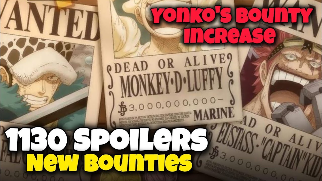 New Bounties Revealed | One Piece Chapter 1130 Spoilers - YouTube