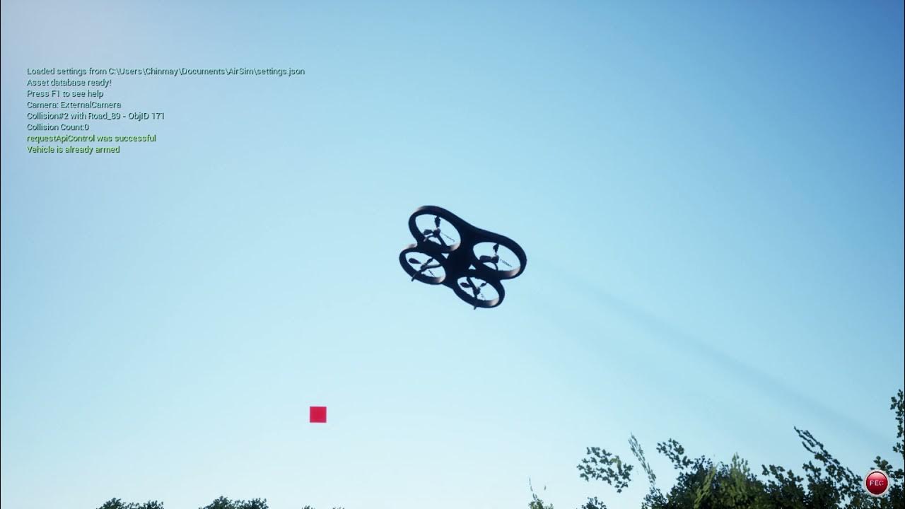 AirSim drone path planning with A* Algorithm - YouTube