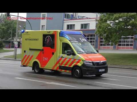NEF 1 BF + RTW 1 ASB Zwickau - YouTube