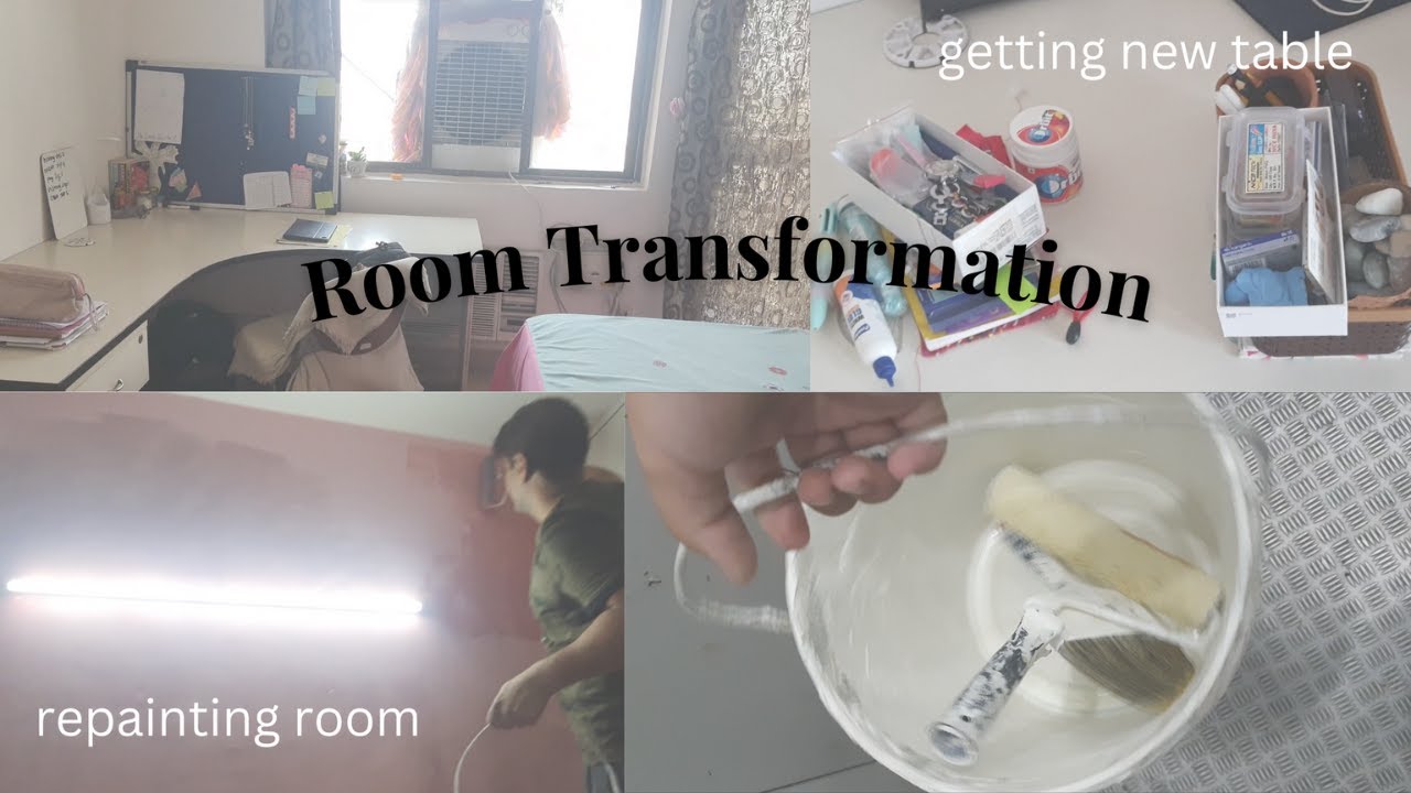 A ROOM TRANSFORMATION and ROOM TOUR | cleaning, repainting , getting a ...