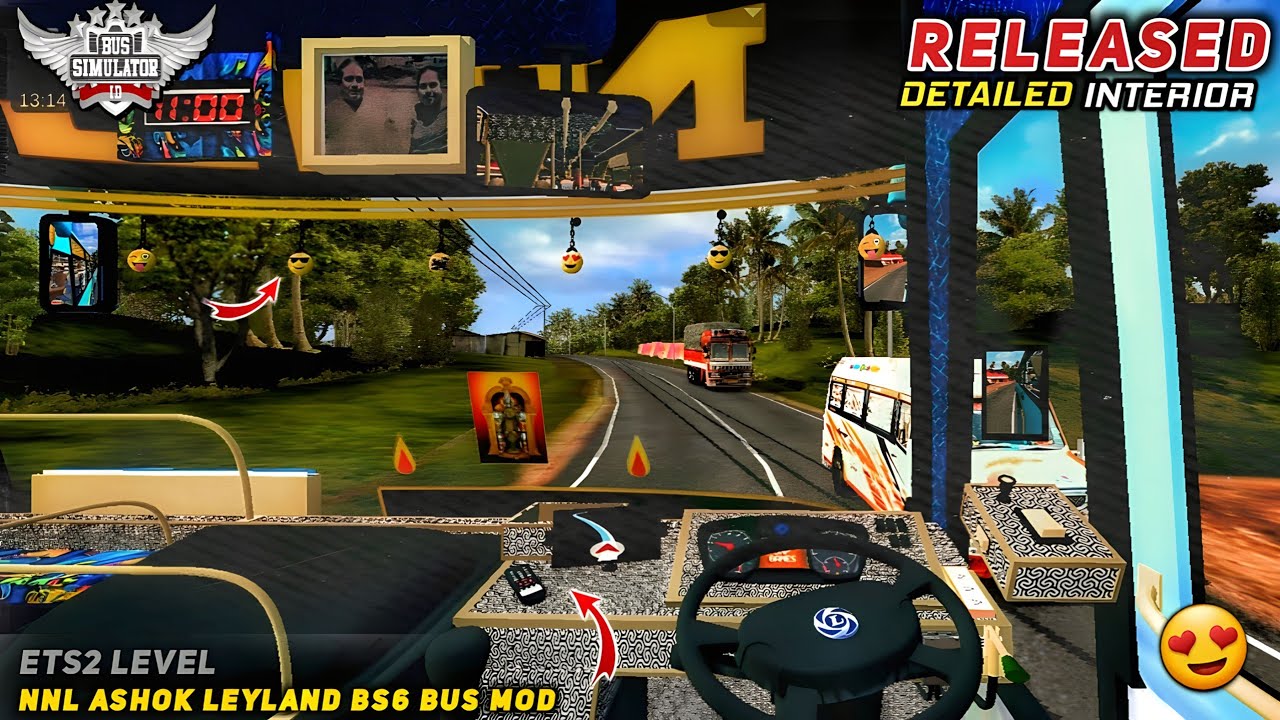 download NNL ASHOK LEYLAND PRIVATE BUS MOD 😍 for bus simulator ...