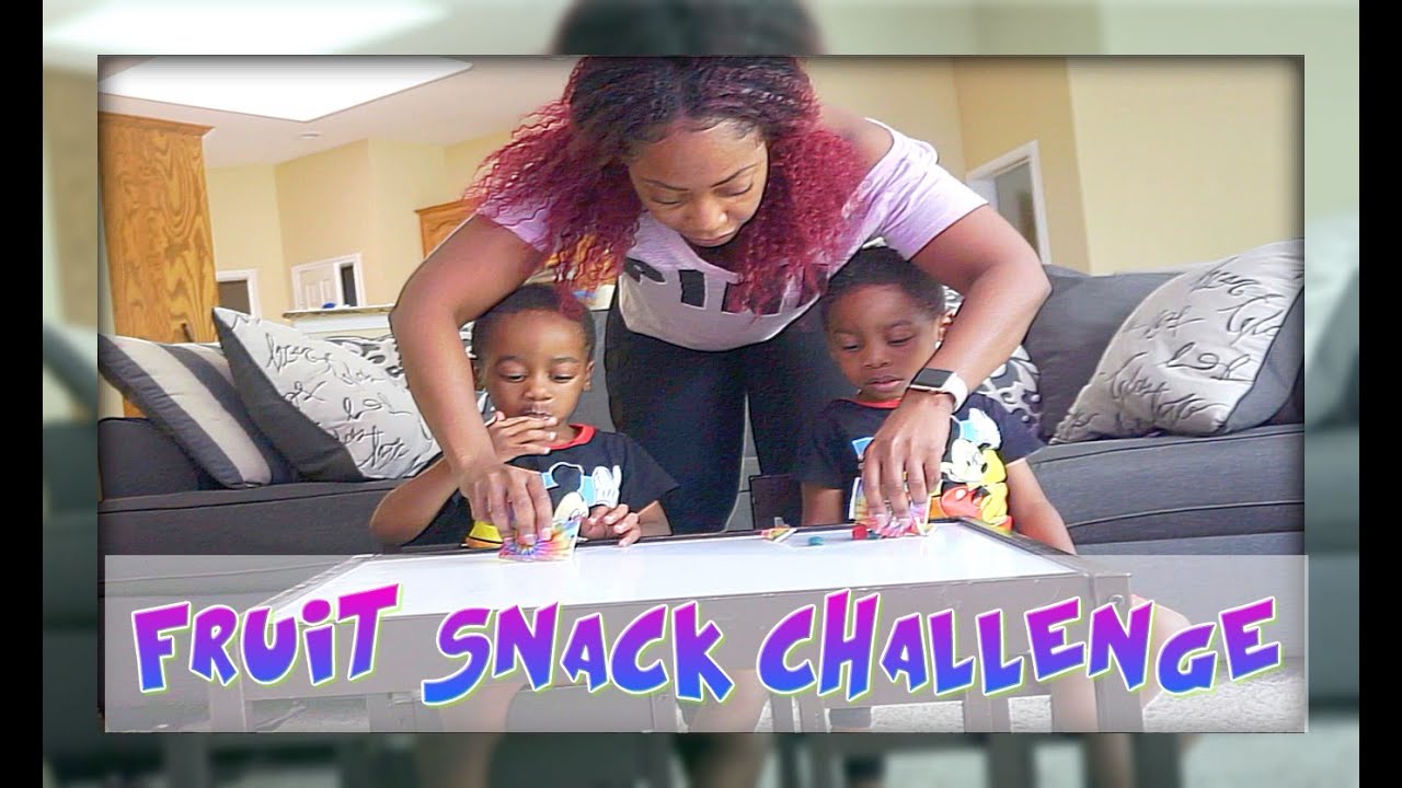 Fruit Snack Challenge with The Twins! - YouTube