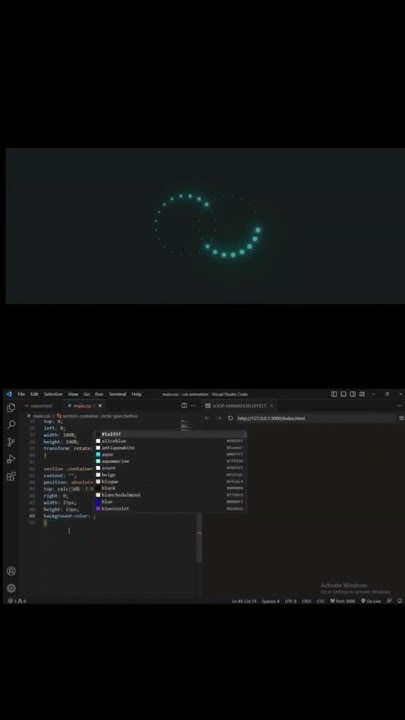LOOP ANIMATION EFFECT | HTML AND CSS - YouTube