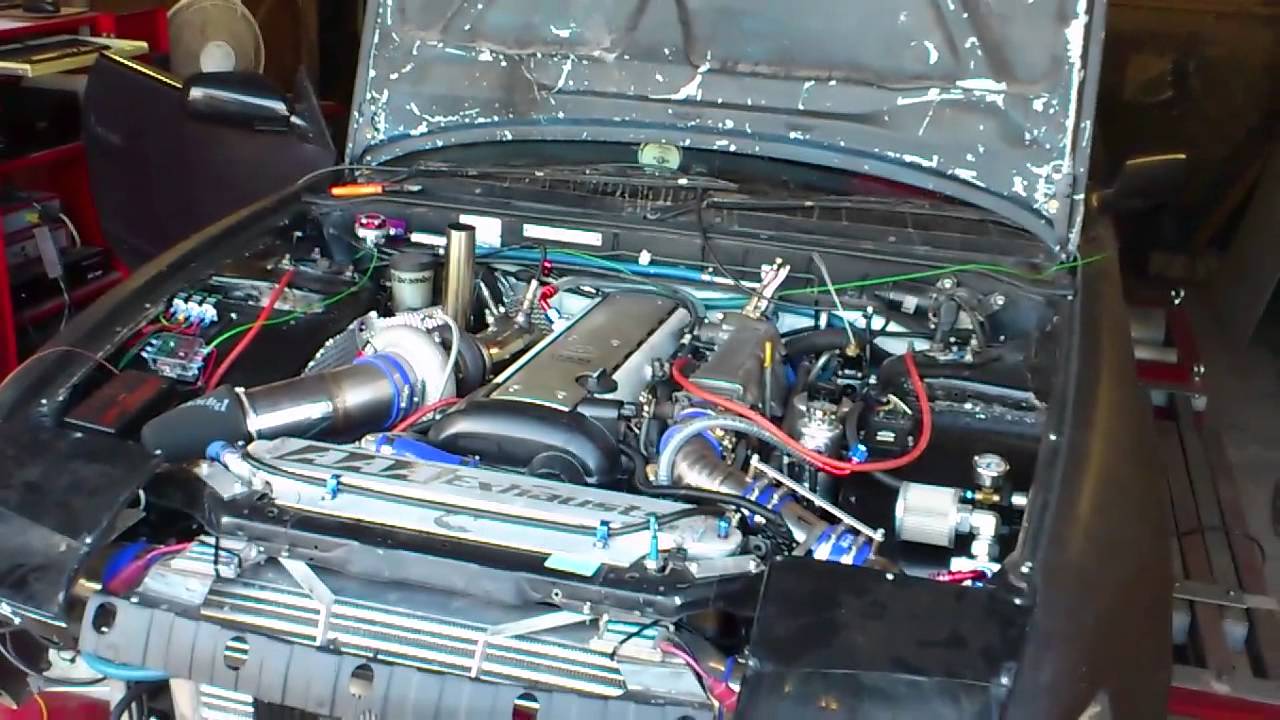 Brock's 180sx running vvti 1jzgte and T67 Turbo - YouTube