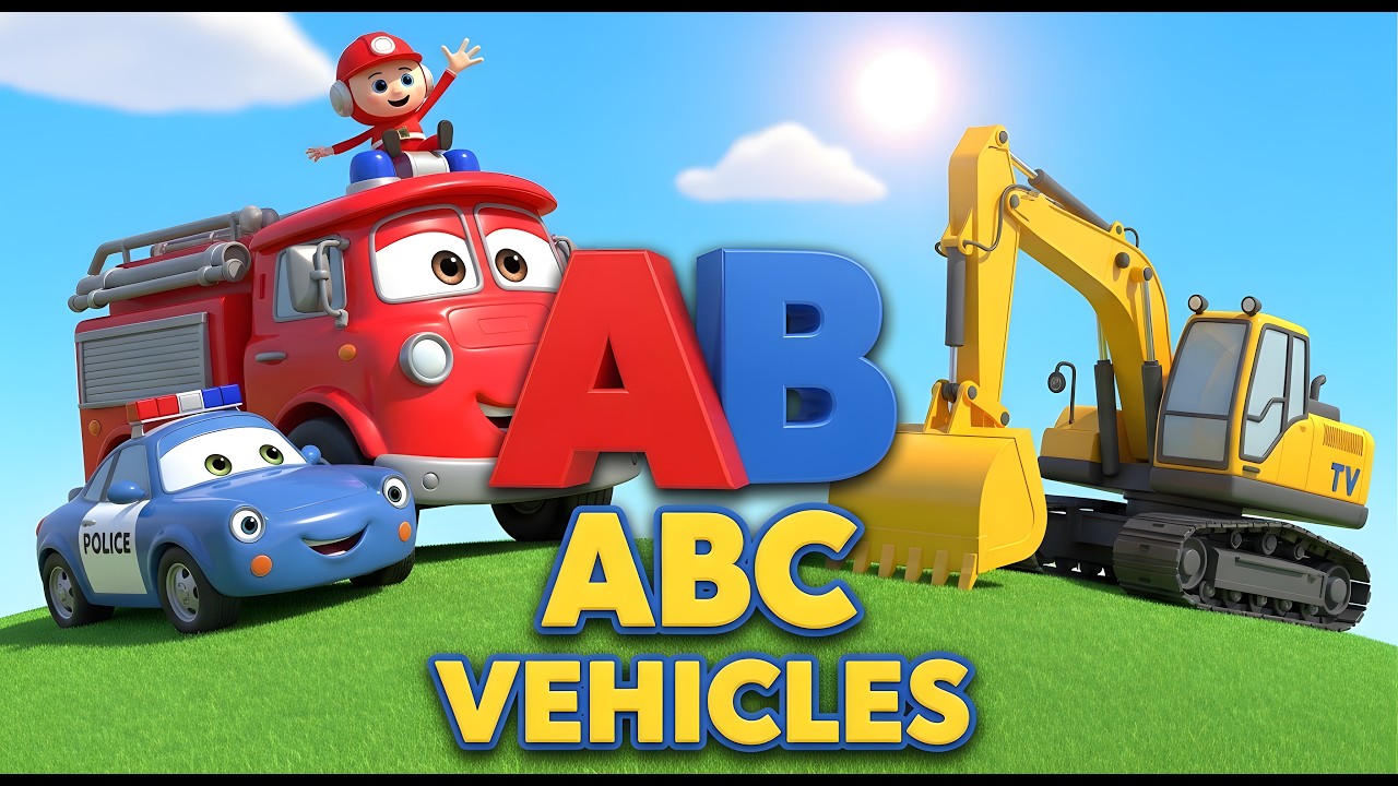 🚛 ABC VEHICLE SONG A-Z! 🏎️ Learn Names of Cars & Trucks for Kids | BuBu ...
