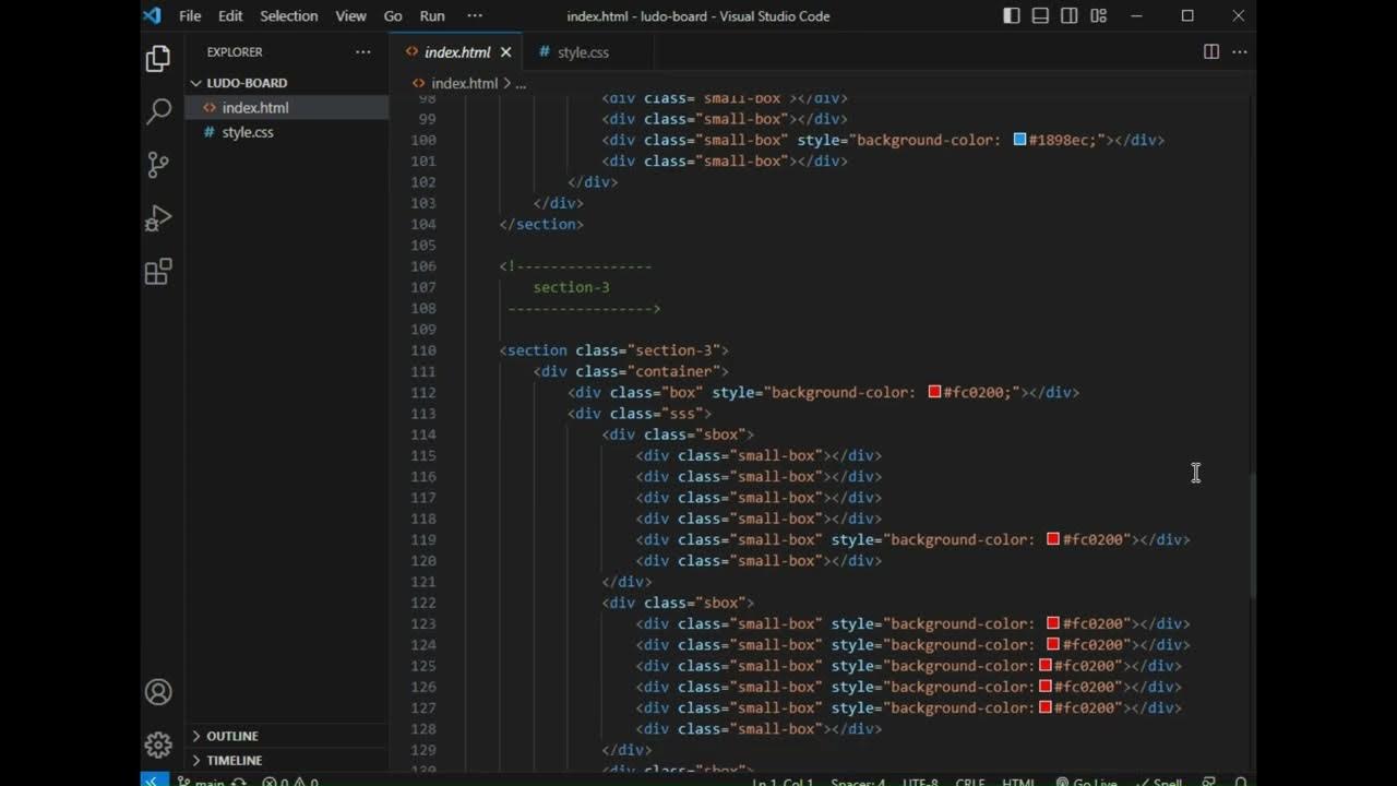 Ludo Board Create Using Html Css Youtube