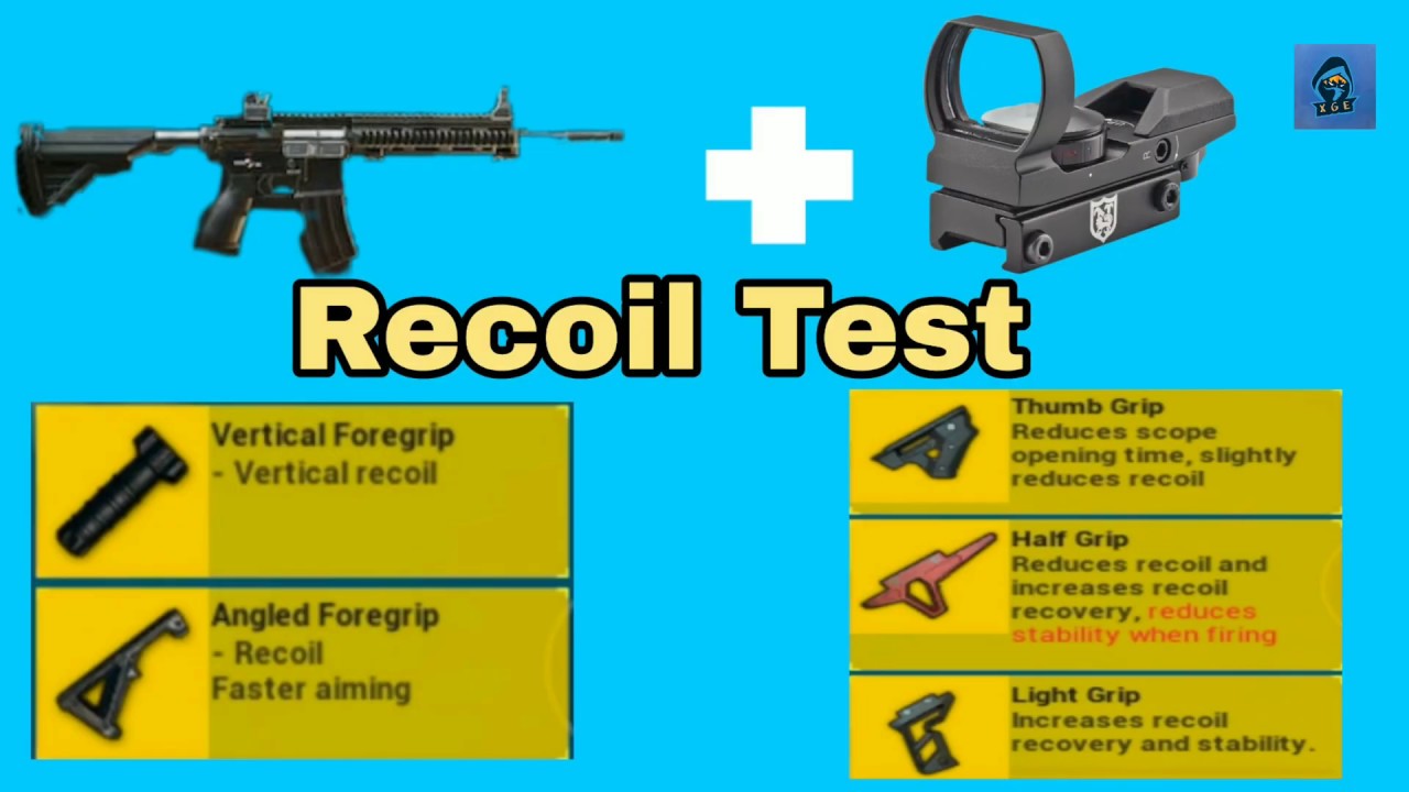 Pubg Mobile M416 Gun Recoil Test With All attachments | M416 Recoil ...