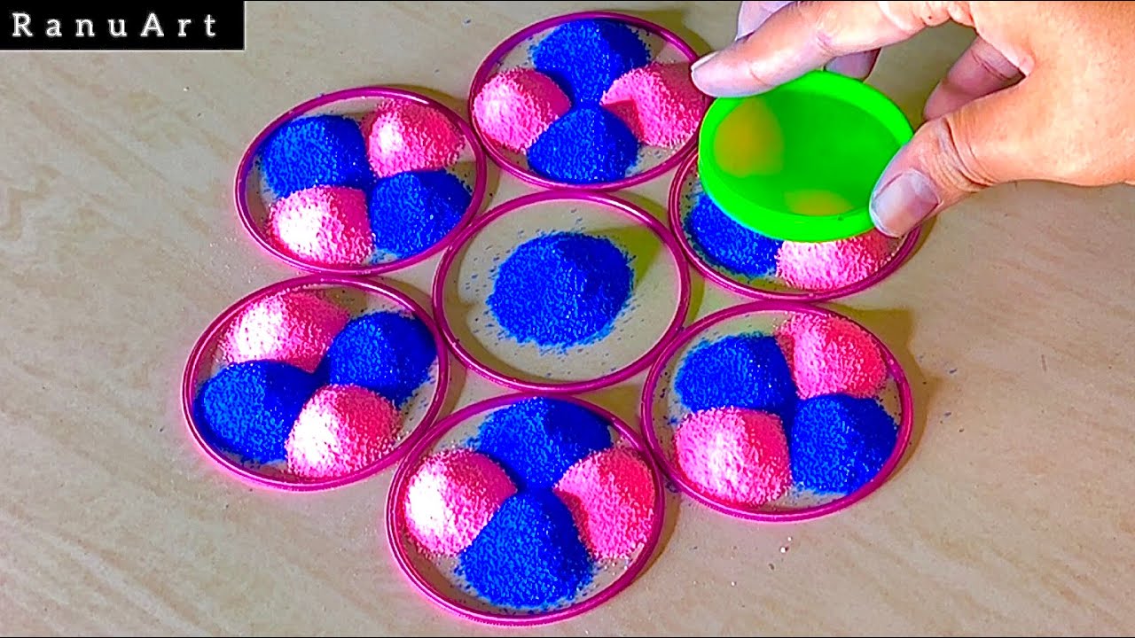 Easy Beautiful creative Rangoli/Simple Rangoli Design for festival ...