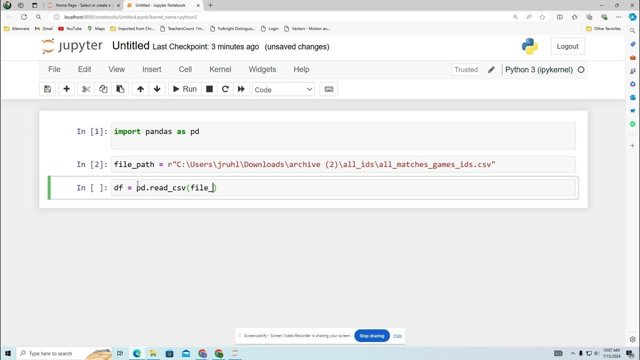 Jupyter Notebook df - YouTube