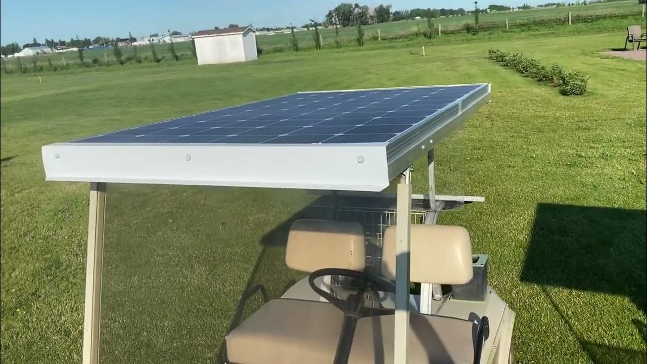 Solar golf cart experiment. - YouTube
