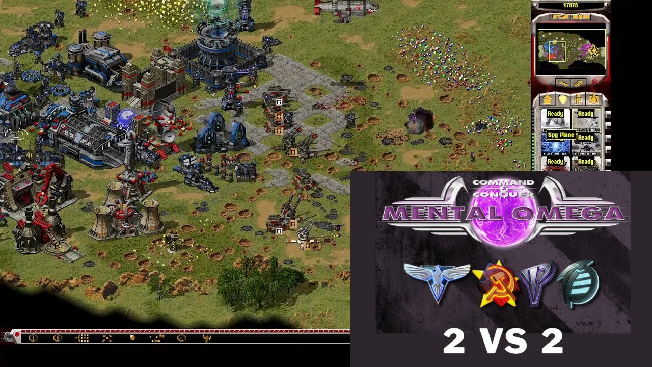 Mental Omega Gameplay | Offense Defense map (2 vs 2) - YouTube