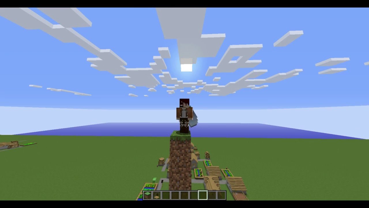 volando con alas de elitros minecraft 1.9 - YouTube