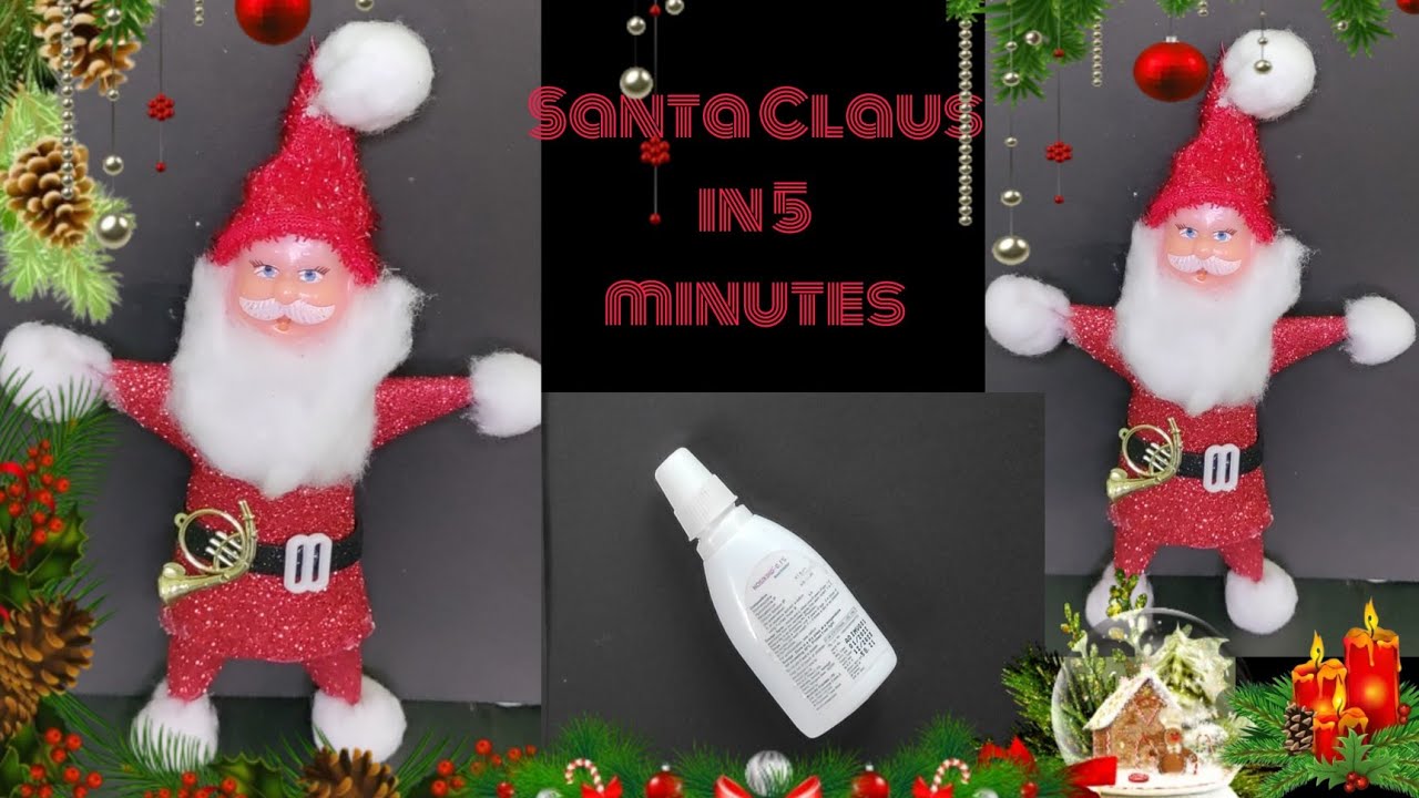 how to make Santa Claus from waste material | Santa Claus craft | dIY ...