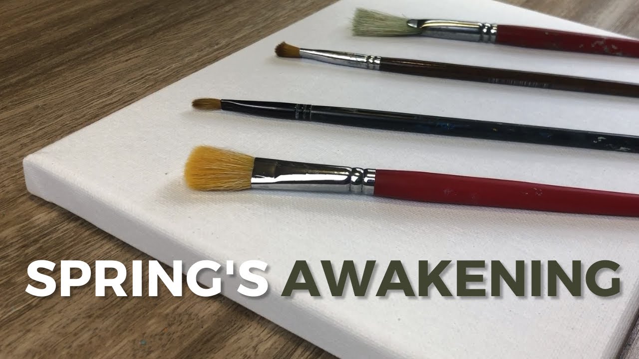 Spring's Awakening | Step-by-Step Acrylic Painting | Acrylic Painting ...