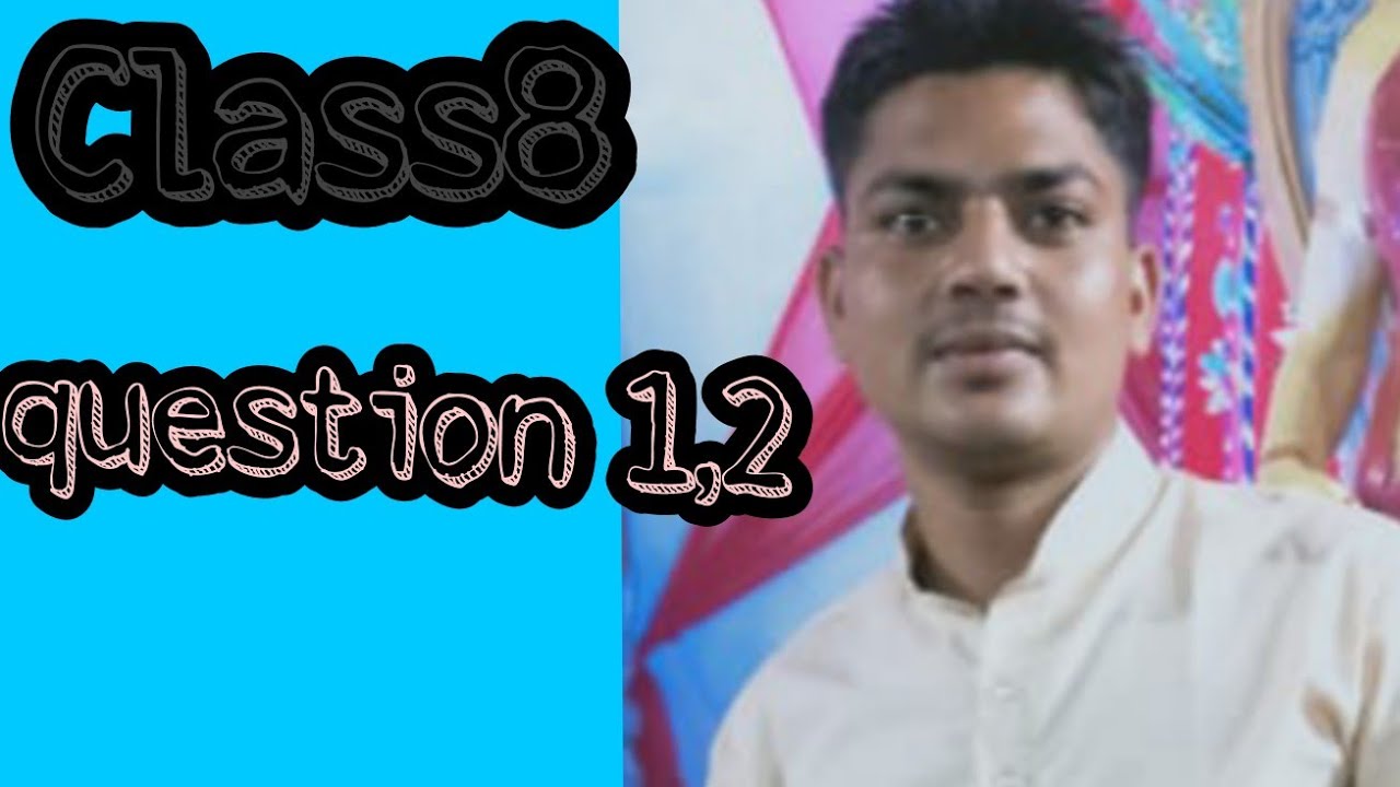 math सरकारी book class8 chapter 7(c) question 1,2 hindi medium - YouTube