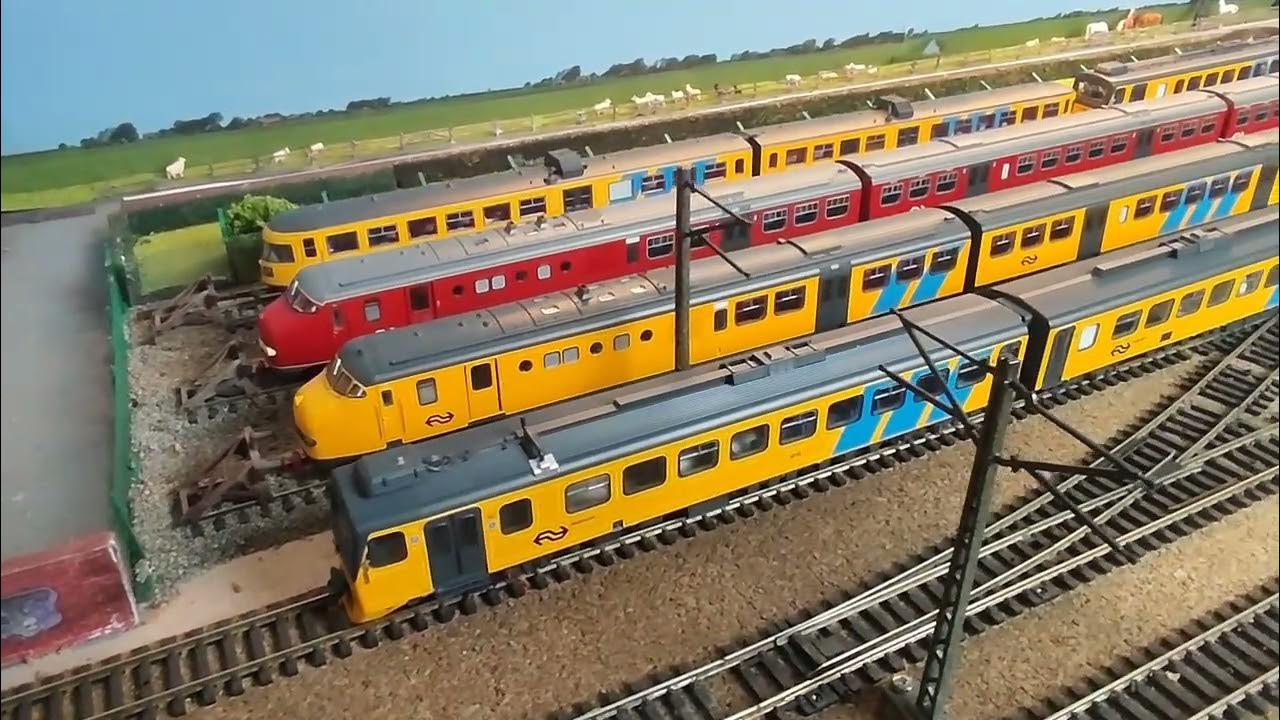 Nederlandse treinen H0 op rangeerterrein jaren 60&70&80&90 - YouTube