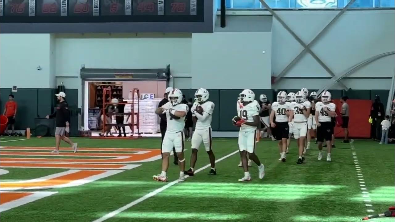 Miami Hurricanes Offense Drills March 26 Practice Youtube