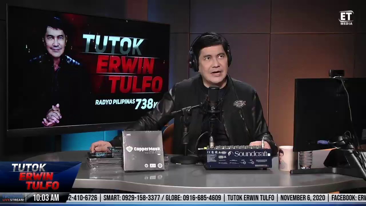 TUTOK ERWIN TULFO | NOVEMBER 6, 2020 LIVE STREAM - YouTube