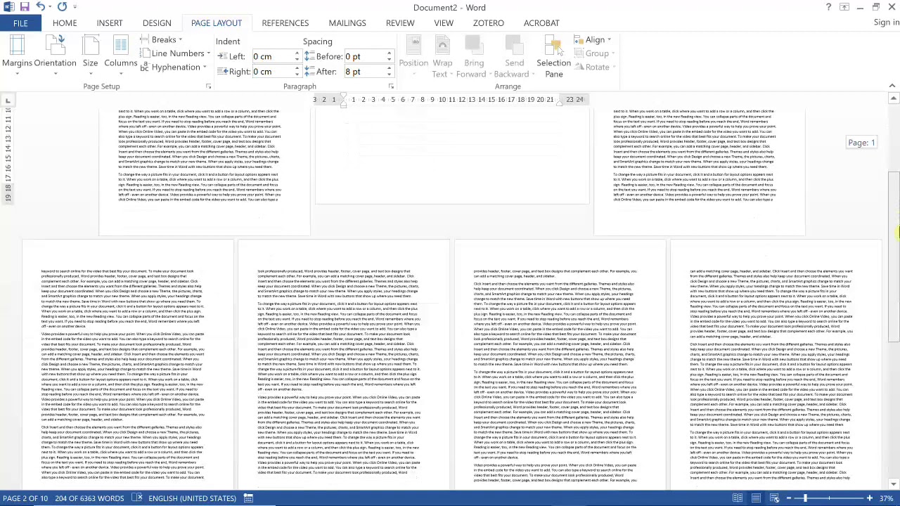 Page Setup Margins Orientation Size Columns - YouTube