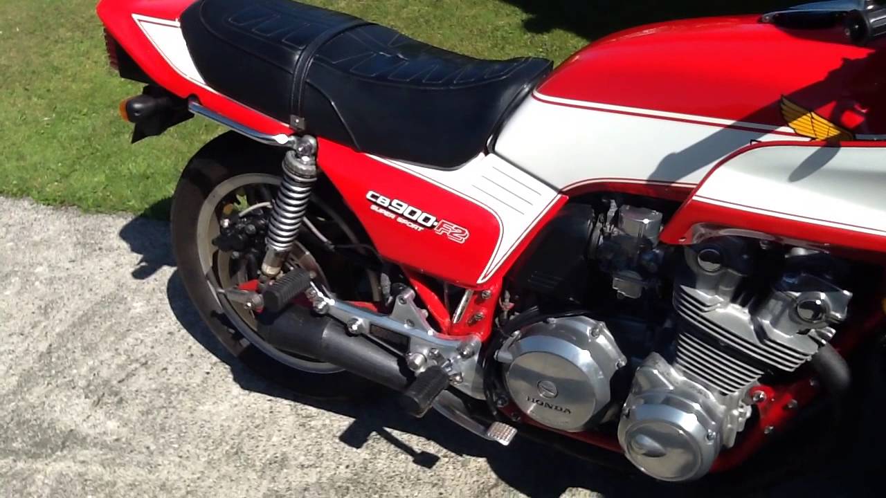 HONDA CB900F2B, HARRIS EXHAUST. - YouTube