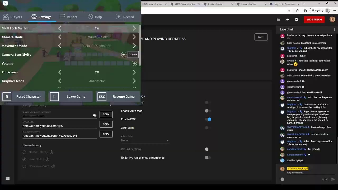 ROBLOX BGS GIVEAWAY LIVE AND PLAYING UPDATE 55 - YouTube
