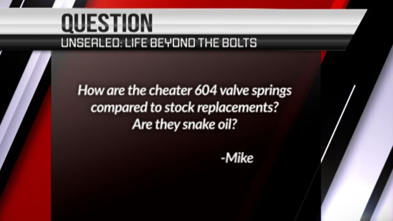 Tech Tip | Cheater Valve Springs VS Stock - YouTube