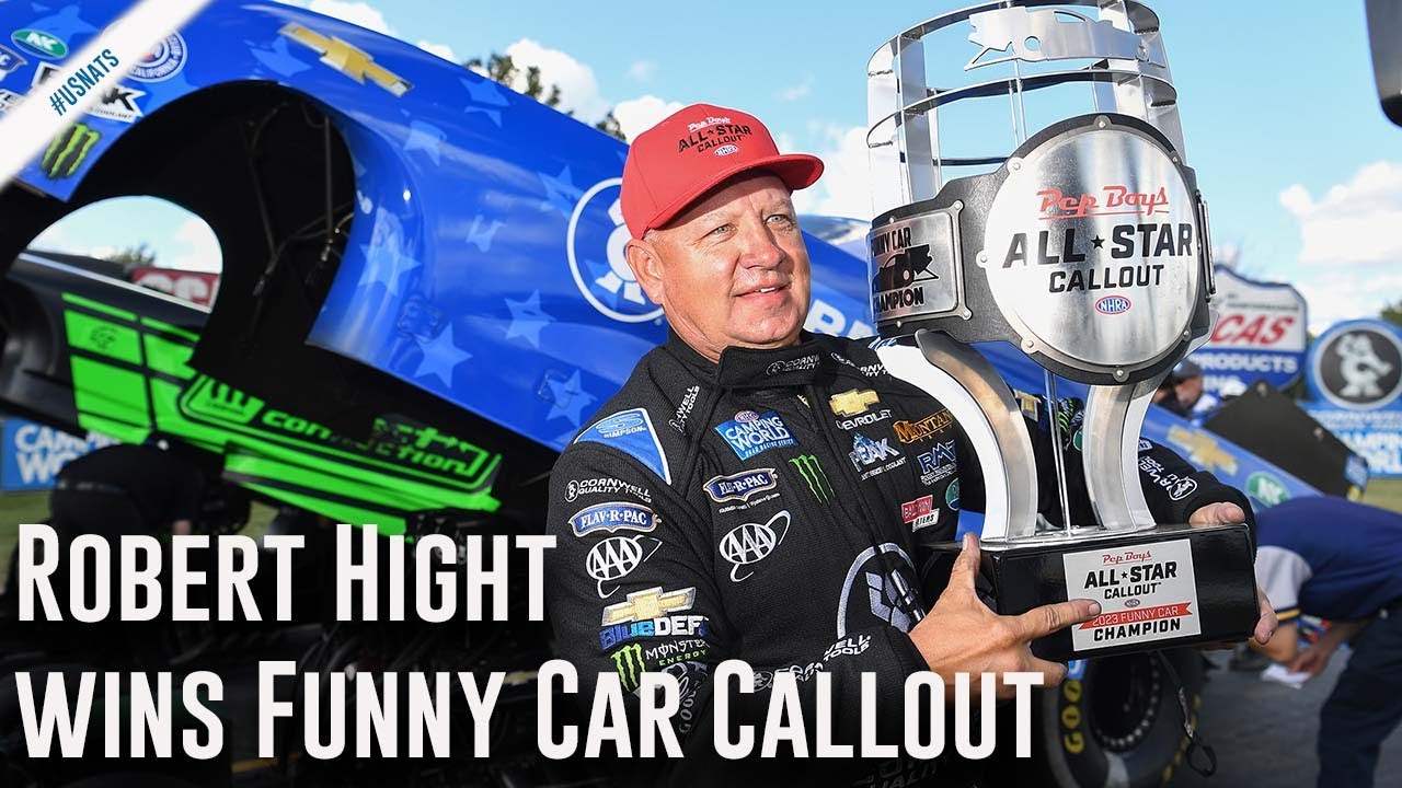 Robert Hight wins Pep Boys NHRA Funny Car All-Star Callout - YouTube