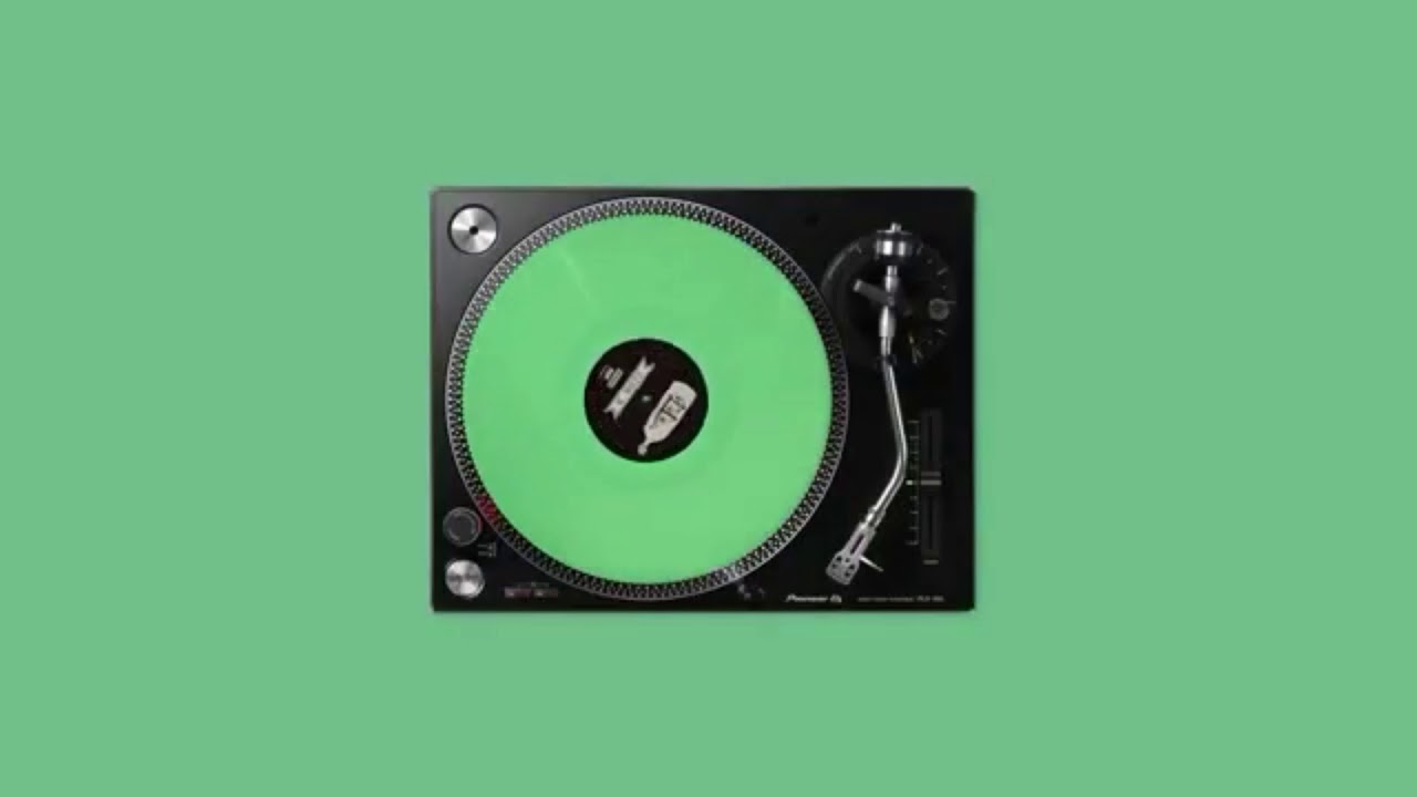 Vinyl disc green screen - YouTube