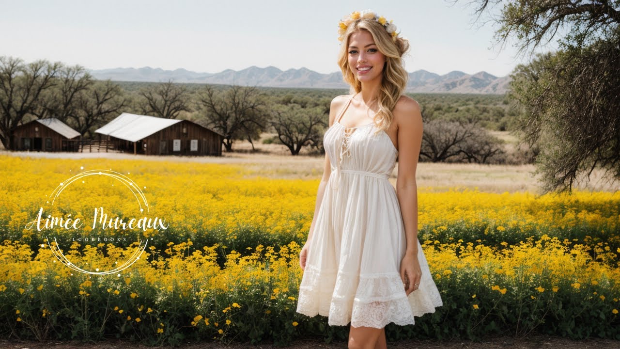 [4K] Sunset Fiesta: A Ranch Romance Tale Lookbook. - YouTube