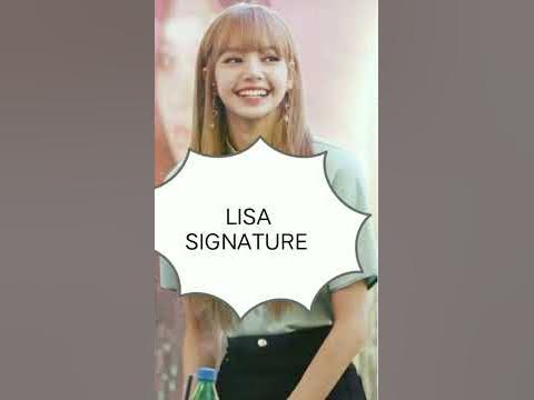 BLACKPINK MEMBERS OFFICIAL SIGNATURE !! JISOO# LISA# JENNIE# ROSE short ...
