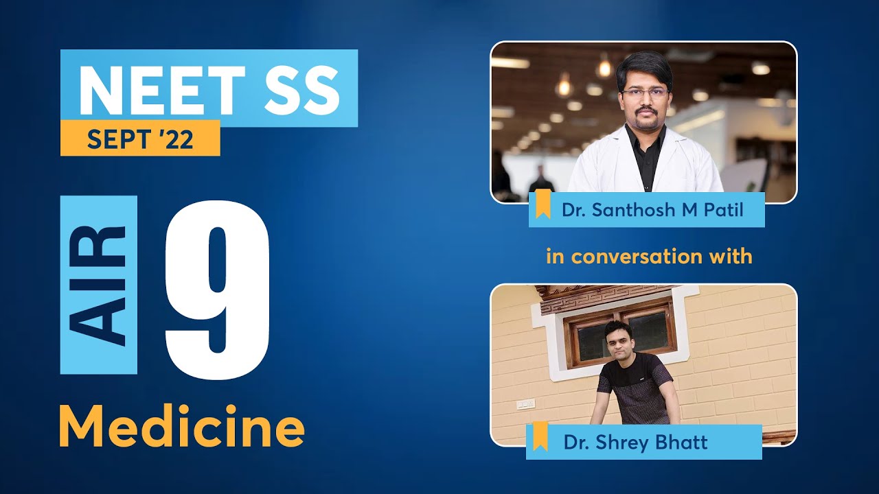 All INDIA Rank 9 NEET SS Success Story - Dr. Santhosh M Patil & Dr ...