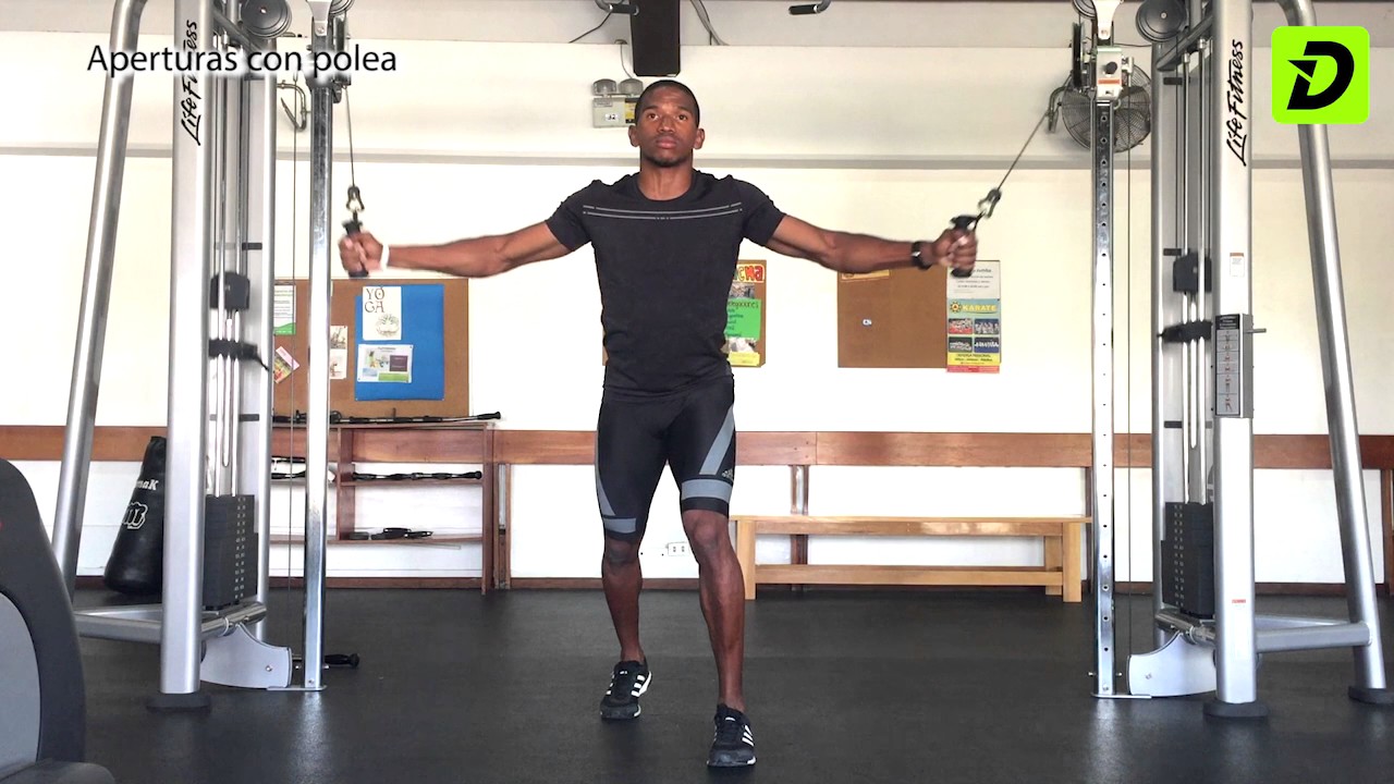 Aperturas con polea - YouTube