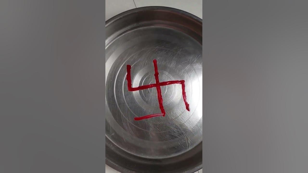 how to draw swastik in a right way | स्वास्तिक बनाने का सही तरीका। # ...