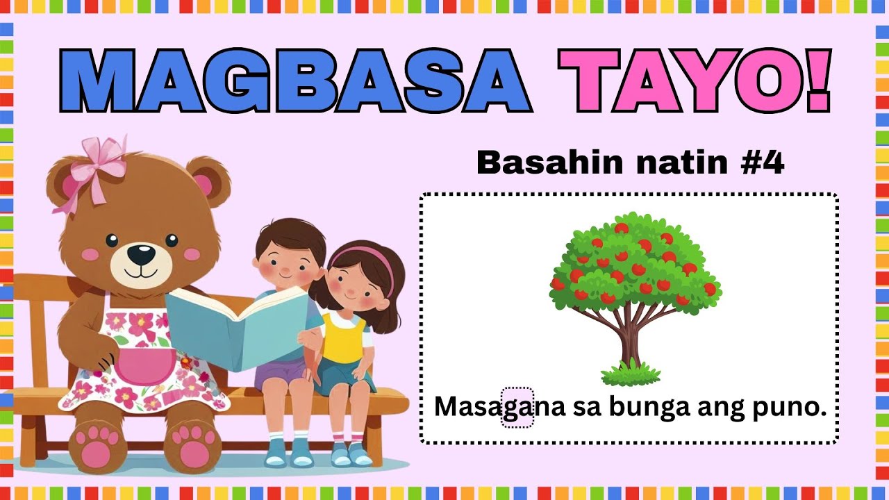 MAGBASA TAYO 4 - PAGSASANAY SA PAGBASA NG PANTIG (FILIPINO READING) - YouTube