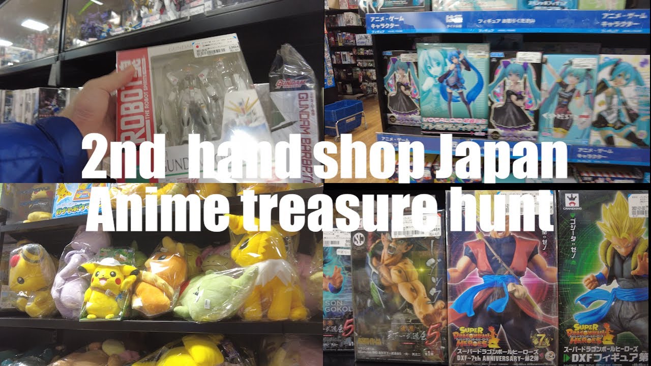Anime toys hunt in 2nd hand shop Japan - YouTube