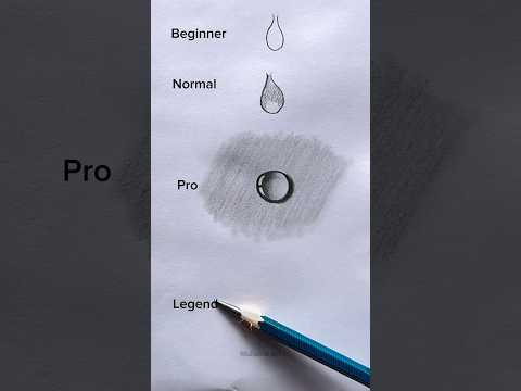 How to draw 3d water drop🤔😱 #shorts #craft #art #drawing #crafts #satisfying