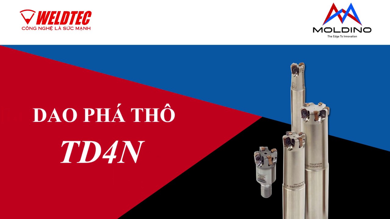 Dao Phá Thô TD4N - Mitsubishi Hitachi Tool Engineering - MOLDINO - YouTube