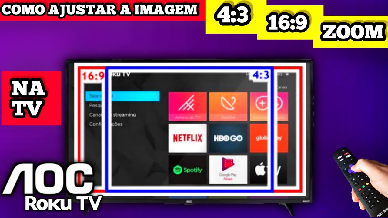 COMO DEIXAR A TV AOC ROKU COM A TELA CHEIA | 2025 - YouTube