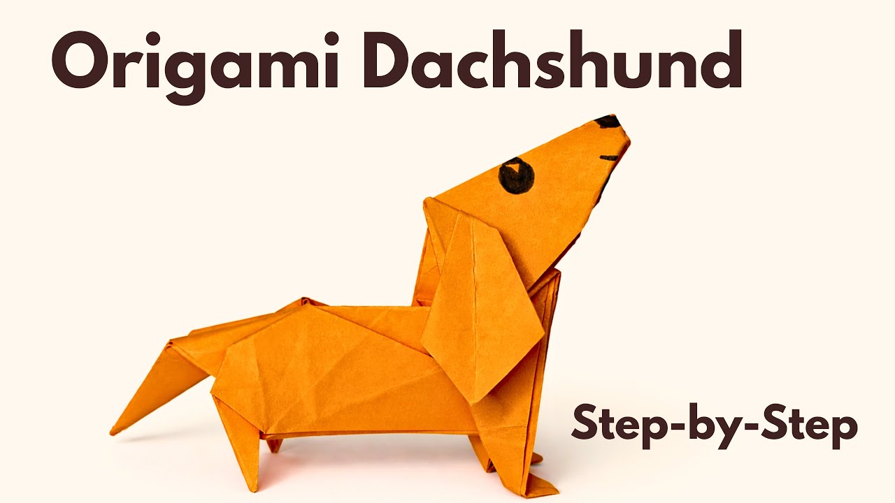 Make an Origami Dachshund | Origami Dog Tutorial - YouTube
