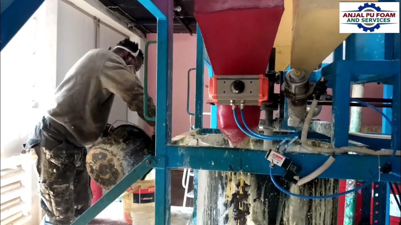 Pu Foam Manufacturing Process. How To Make PU Foam In Semi Automatic Batch Foaming Machine ...