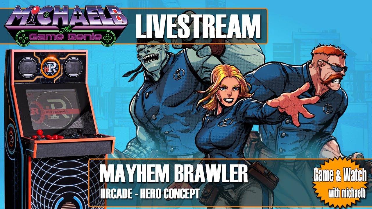 Mayhem Brawler iiRcade Live Gameplay - YouTube