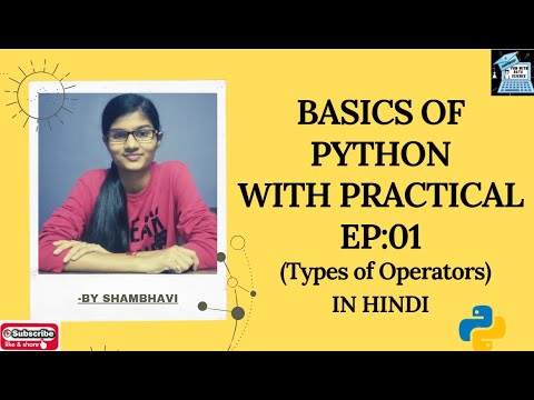 Basics of python EP:01 | types of operators | example of operator ...