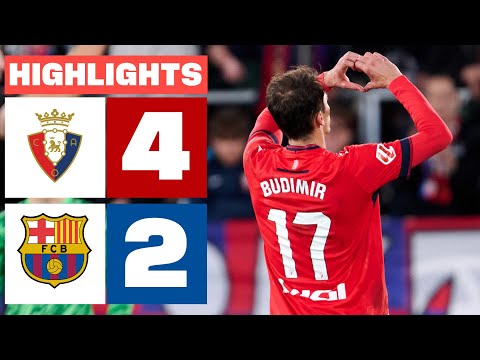 CA OSASUNA 4 - 2 FC BARCELONA | RESUMEN LALIGA EA SPORTS