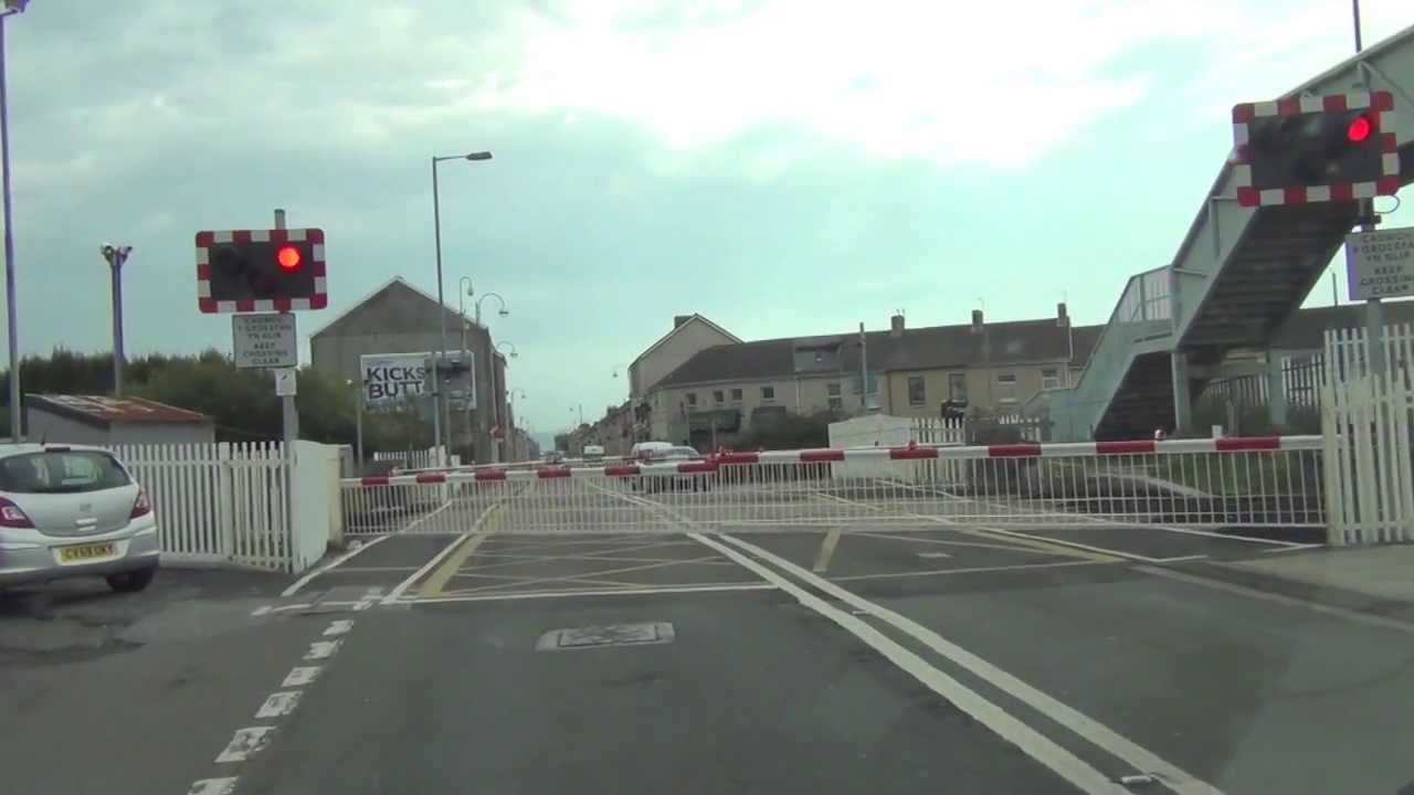 Llanelli East Level Crossing - YouTube