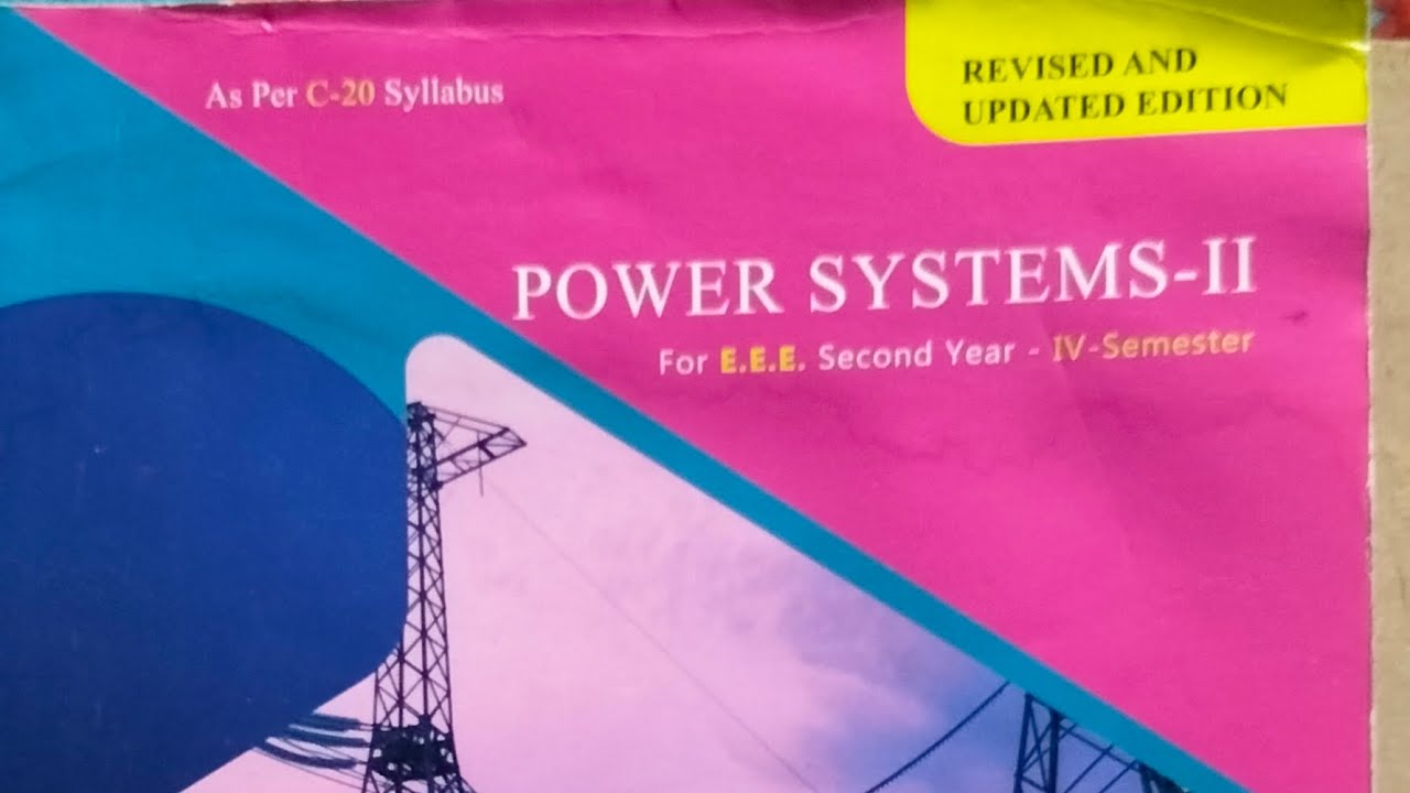 Power systems-2 important questions for exam C20 II DEEE IV semester ...