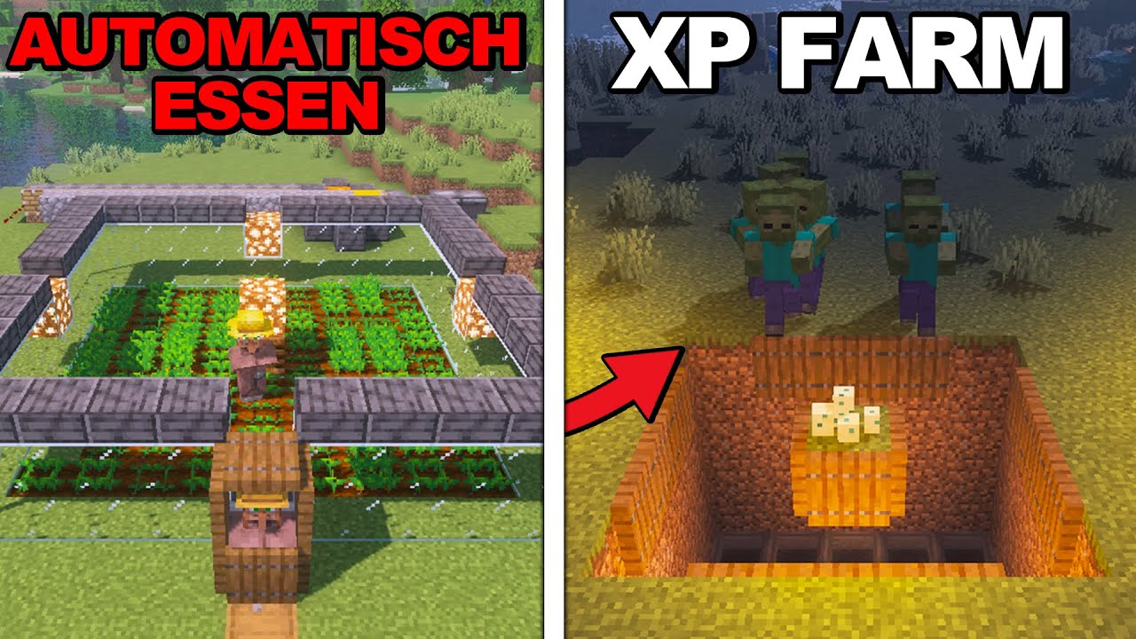 Die besten AUTOMATISCHEN Starter FARMEN in Minecraft! - Für Anfänger ...