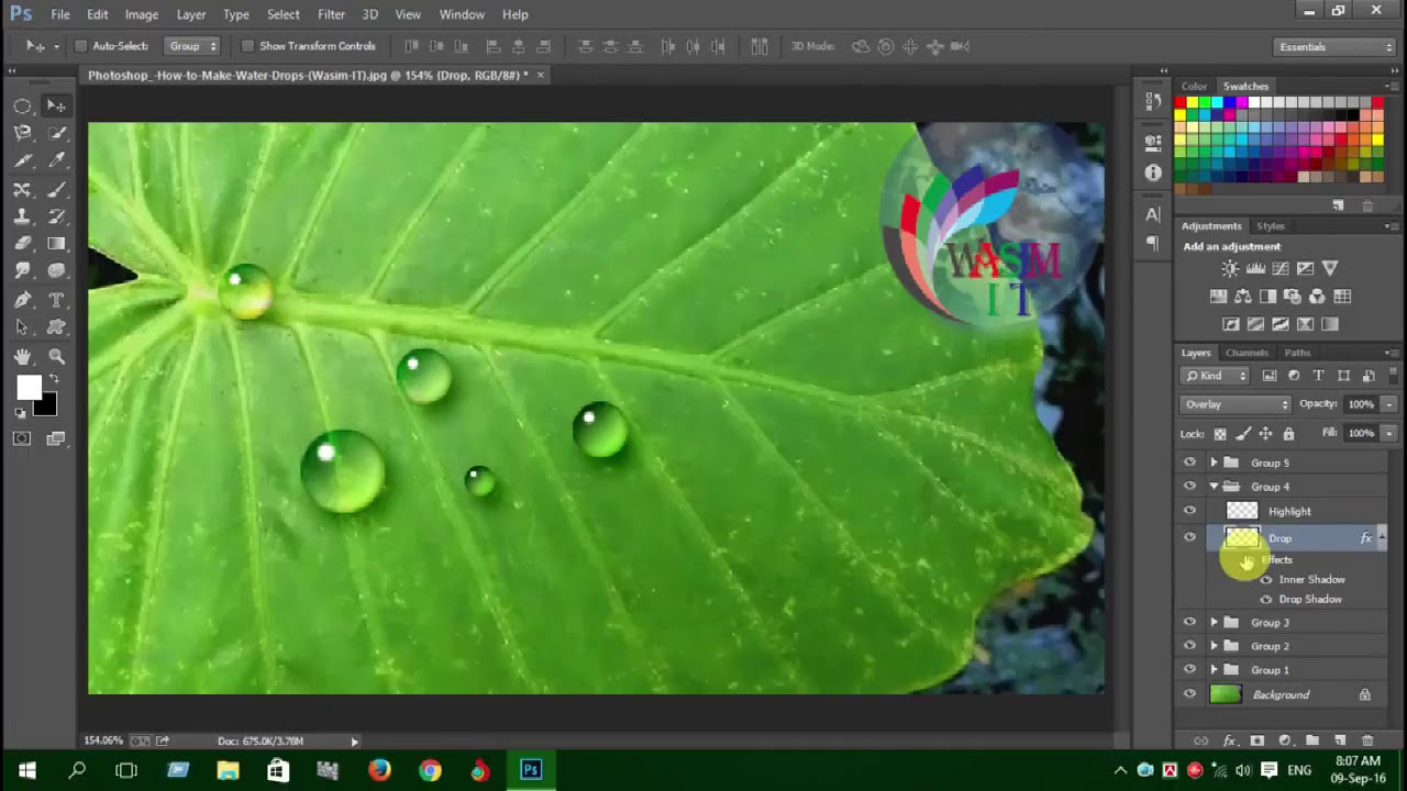 Water Drop In Photoshop bangla YouTube Water Drop In Photoshop bangla YouTube