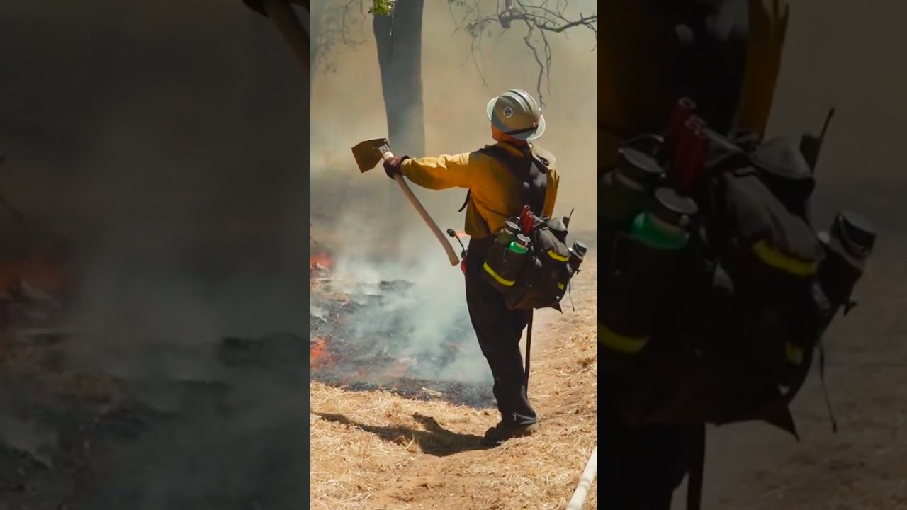 Wildland Firefighting | Firefighter Close Call | Wild Fire 2021 # ...