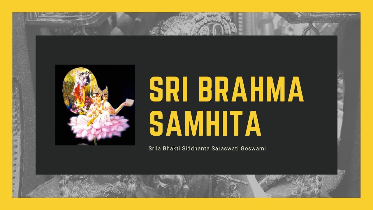 Sri Brahma Samhita |Govindam Adi Purusham|Janmashtami 2020| Hema Ravishankar#iskcon#krishna# ...
