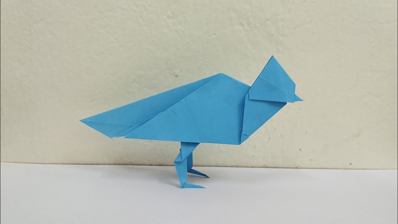 How To Make a paper Cardinal - Origami Cardinal Easy - Origami Tutorial ...